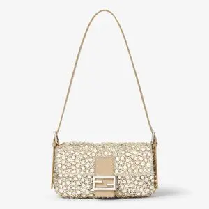 Fendi Baguette® 26424 Bag Embroidered With Cabochon Crystals